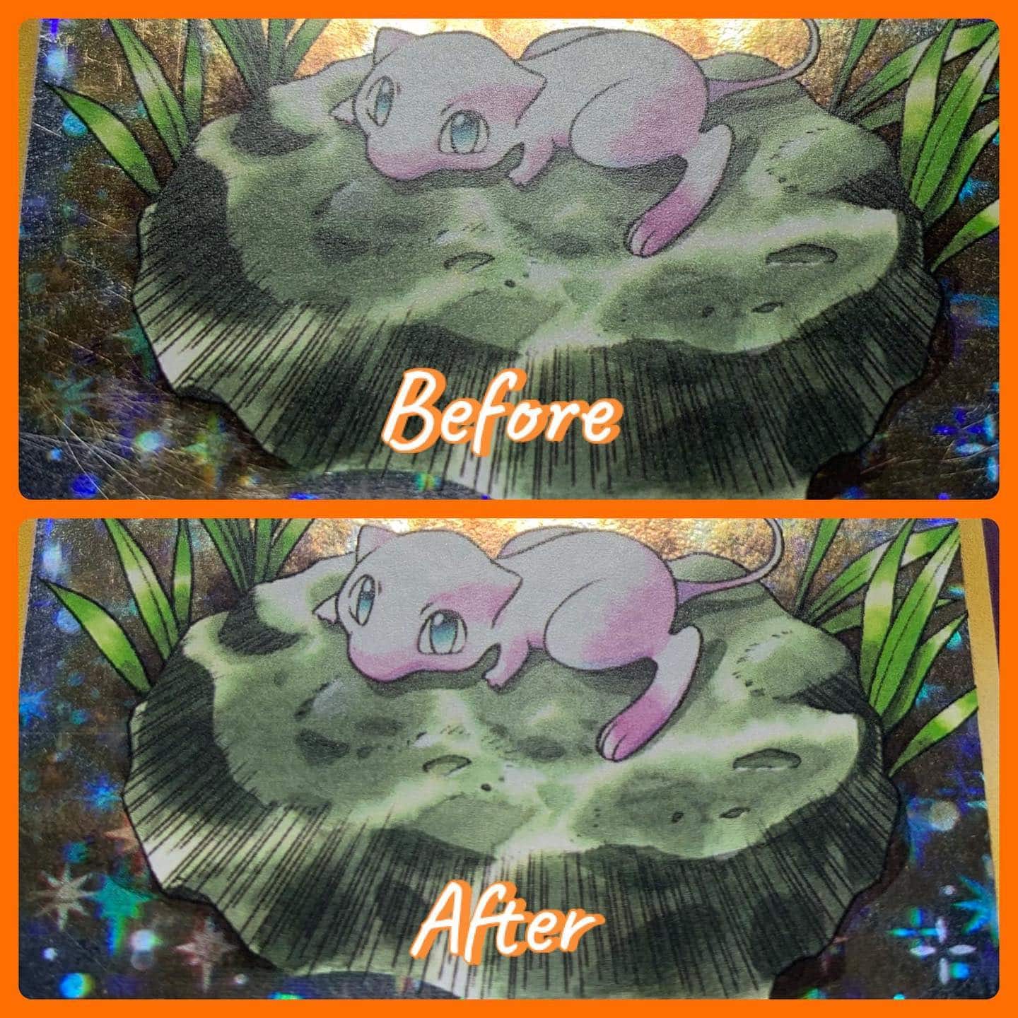 Trading Card Restoration: Before & After - TCG Card Care